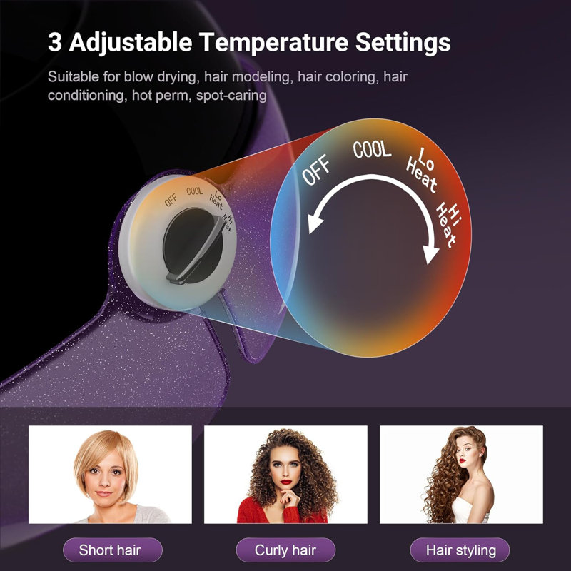 Rebrilliant Freestanding Hair Dryer Ionic Hooded Dryer 1875w & Reviews | Wayfair